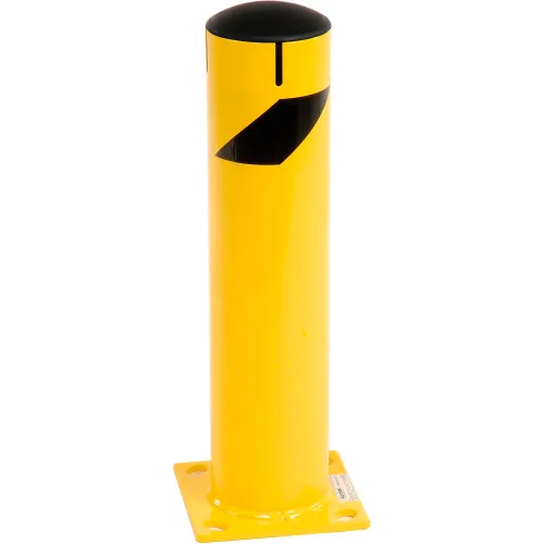 Global Industrial™ Steel Safety Bollard W/Chain Slots & Removable Cap ...