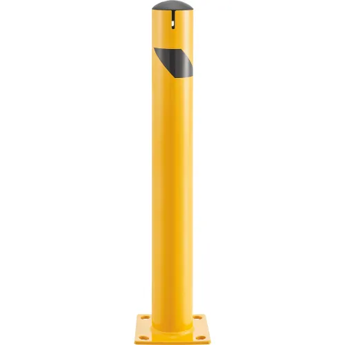 Global Industrial™ Steel Safety Bollard W/Chain Slots & Removable Cap ...