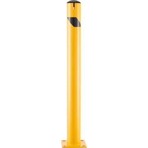 Global Industrial™ Steel Safety Bollard W/Chain Slots & Removable Cap ...