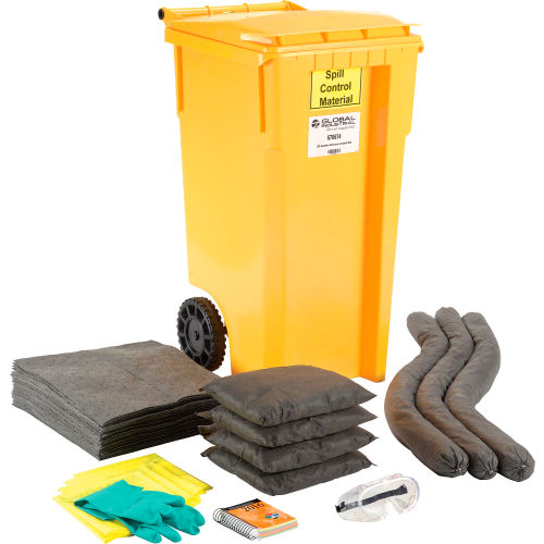 Global Industrial™ Universal Wheeled Spill Kit, 30 Gallon