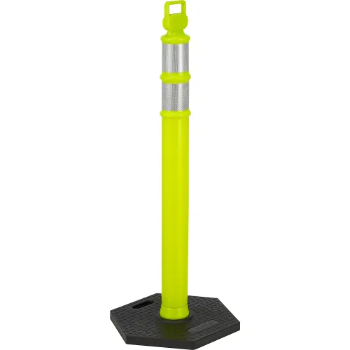 Global Industrial™ Reflective Delineator Post with Hexagonal Base, 49"H ...