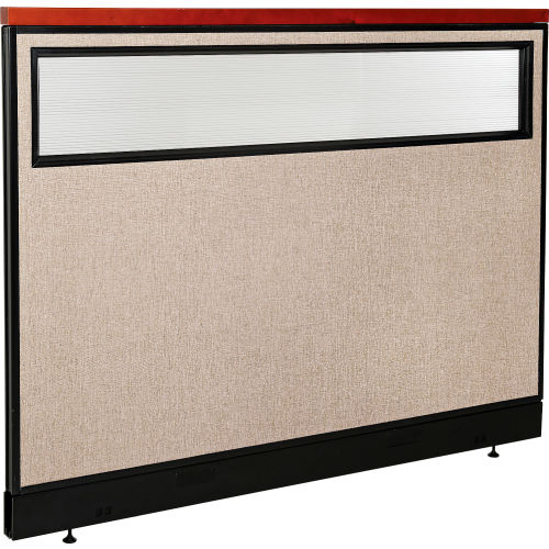 Interion® Deluxe Office Partition Panel w/Partial Window & Raceway 60-1 ...