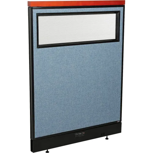 Interion® Deluxe Electric Office Partition Panel with Partial Window ...