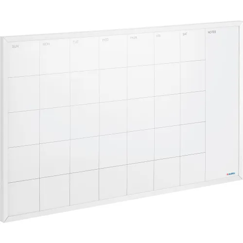 Global Industrial™ Steel Cubicle Calendar Whiteboard, Monthly, 24