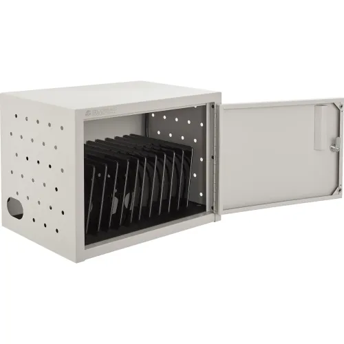 Global Industrial™ Wall/Desk Tablet Charging Cabinet For 12 Devices, Beige