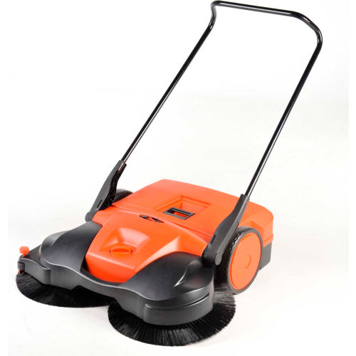 Bissell 38" Battery Powered Triple Brush Push Power Sweeper, 13.2 ...