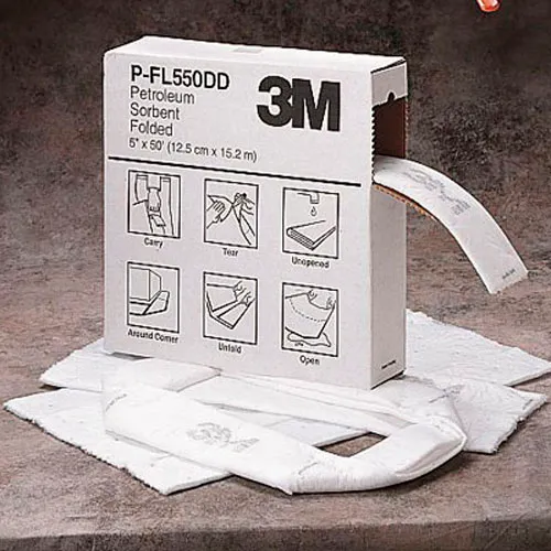 3M™ P-FL550DD Petroleum Sorbent Folded, High Capacity, 5" x 50', 3 Dispenser Boxes/Case