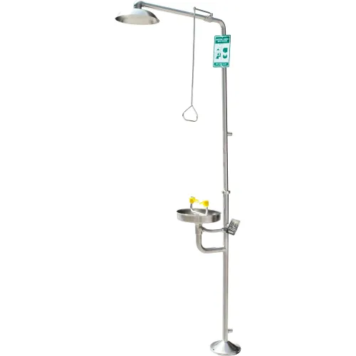 Global Industrial™ Emergency Combination Shower w/Eyewash Station ...