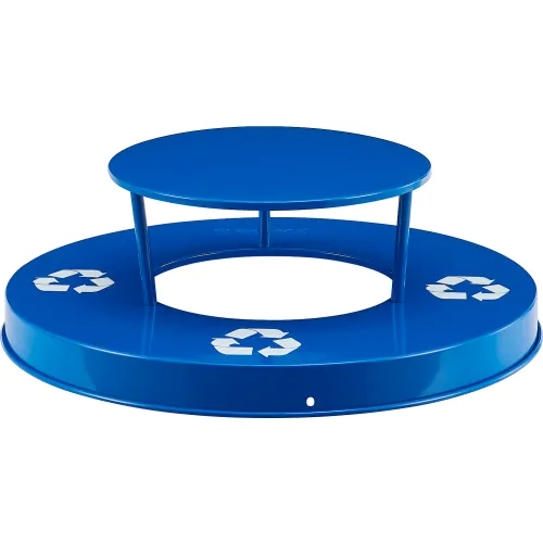 Steel Rain Bonnet Lid for Global Industrial™ 36 Gallon Slatted ...