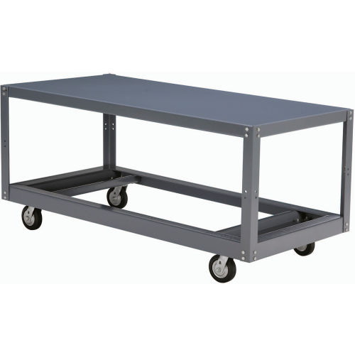 Global Industrial™ Portable Steel Table w/1 Shelf, 1200 lb. Capacity ...