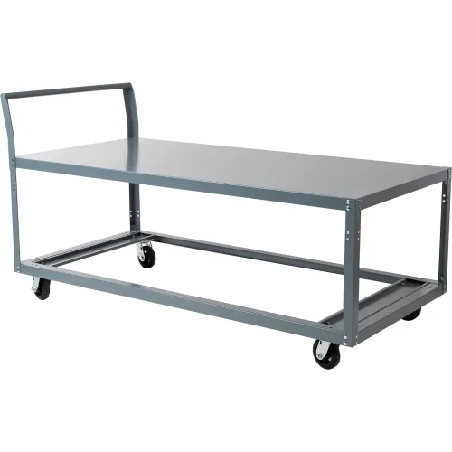 Global Industrial™ Mobile Steel Work Table, 72 x 36 x 30", 1 Shelf