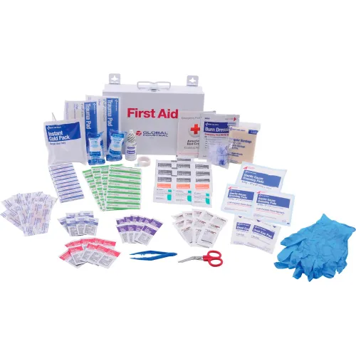 Global Industrial™ First Aid Kit, 25 Person, ANSI Compliant, Metal Case