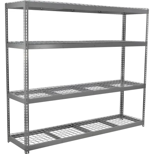 Global Industrial 4 Shelf, Standard Duty Boltless Shelving, Starter, 96 ...