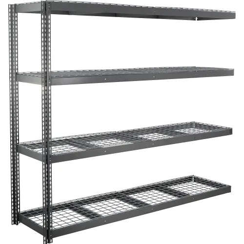 Global Industrial 4 Shelf, Standard Duty Boltless Shelving Add On, 96"W ...