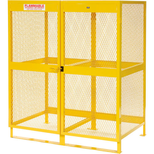 Global Industrial™ Cylinder Storage Cabinet, Vertical Double Door 20 ...