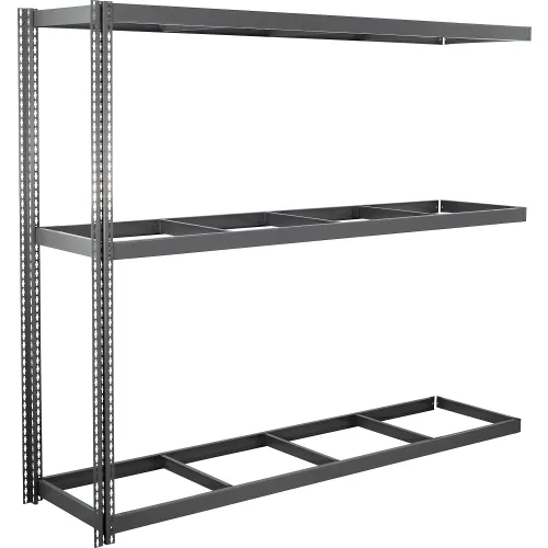 Global Industrial 3 Shelf, Heavy Duty Channel Boltless Shelving, Add On ...