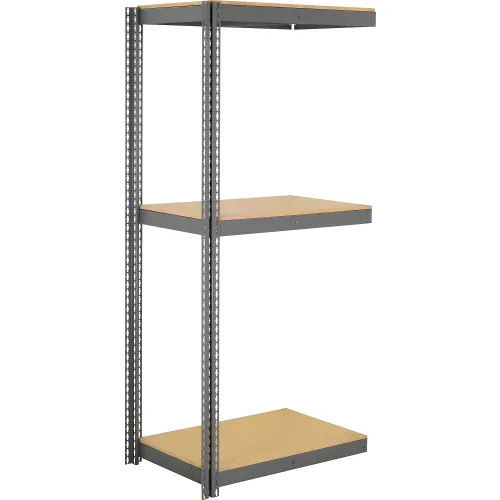 Global Industrial 3 Shelf, Heavy Duty Boltless Shelving, Add On, 48"W x ...