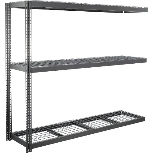 Global Industrial 3 Shelf, Standard Duty Boltless Shelving, Add On, 96 ...