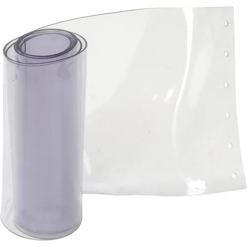 Replacement 12" x 7' Standard Clear Strip for Strip Curtain Doors - Pkg ...