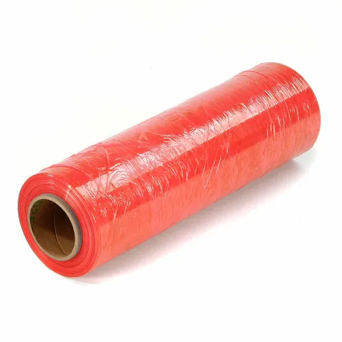Western Plastic Stretch Wrap, Blown, 80 Gauge, 18"Wx1500'L, Red - Pkg Qty 4