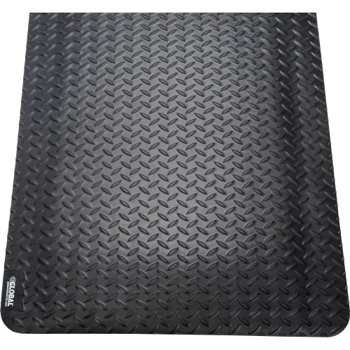 Global Industrial™ Diamond Plate Anti Fatigue Mat, 15/16" Thick, 3'W x ...
