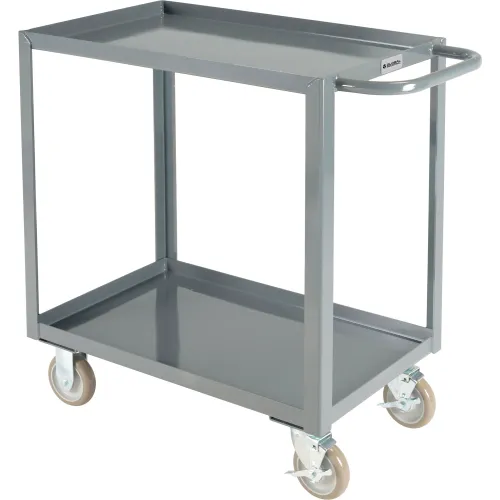 Global Industrial™ Steel Utility Cart w/2 Tray Shelves, 1200 lb ...