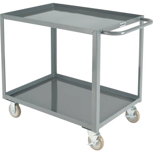 Global Industrial™ Steel Utility Cart w/2 Tray Shelves, 1200 lb ...