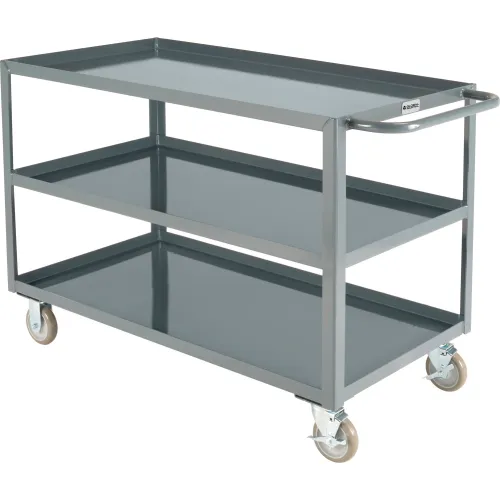 Global Industrial™ Steel Utility Cart w/3 Tray Shelves, 1200 lb ...
