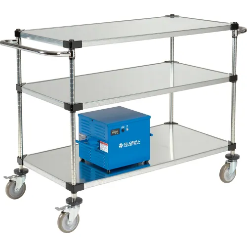 Global Industrial™ Mobile Powered Laptop Workstation, 40AH Battery, 48 ...