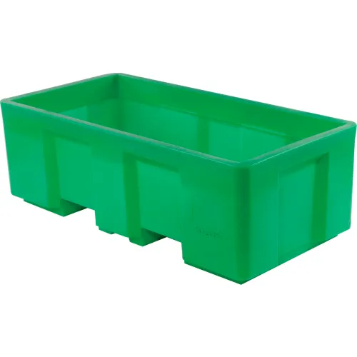 Dandux Forkliftable Plastic Skid Bulk Container, Sing Wall, 62"L x 31"W ...