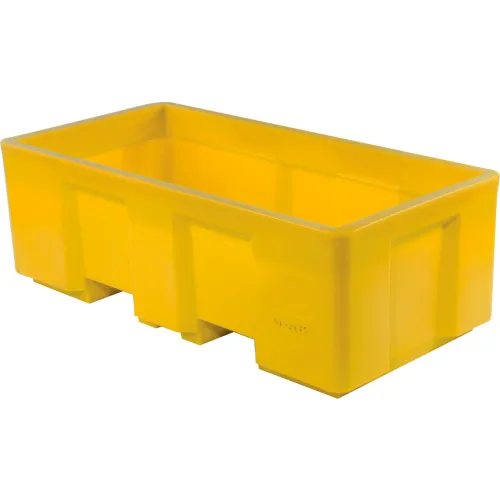 Dandux Forkliftable Plastic Skid Bulk Container, Sing Wall, 62"L x 31"W ...