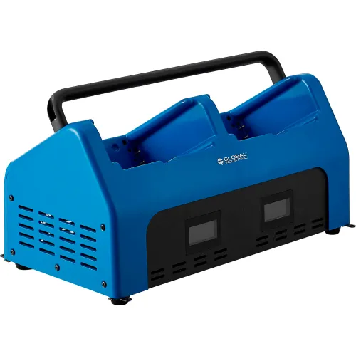 Global Industrial™ Dual Charging Station for Hot Swappable LiFePO4 ...