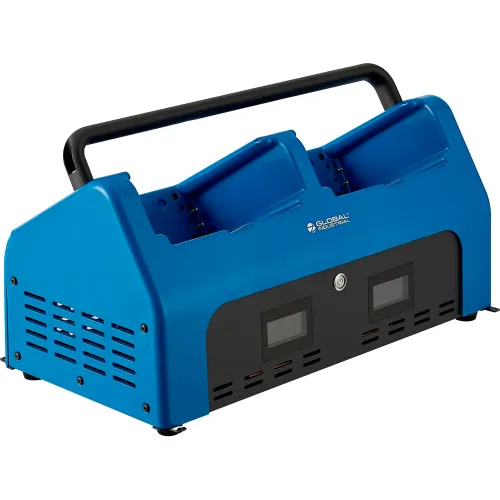 Global Industrial™ Dual Docking Station for Hot Swappable LiFePO4 Batteries