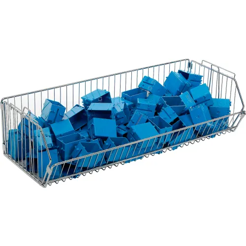 Global Industrial™ Stackable Wire Storage Bin, 36"W x 14"D x 9"H