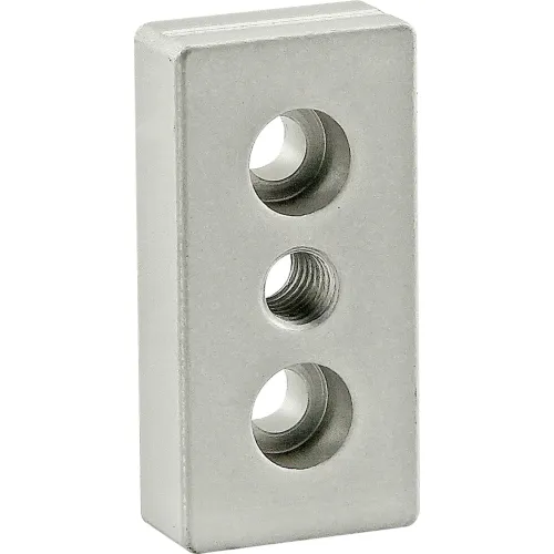 80/20® 25 Series 25mm x 50mm Base Plate w/ M8 Tap In Center