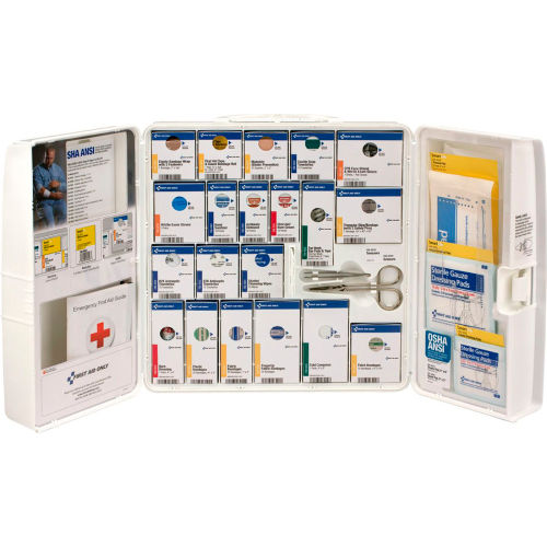 First Aid Only® SmartCompliance Cabinet w/o Meds, 50 Persons, Large ...