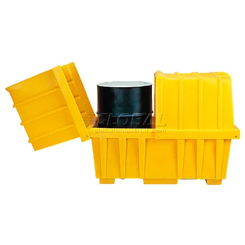 Eagle 1626 Spill 2 Drum Low-Profile Spill Containment Workstation ...