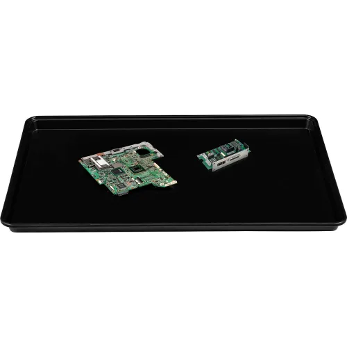 Global Industrial™ Conductive ESD Tray, 26"L x 18"W, Black