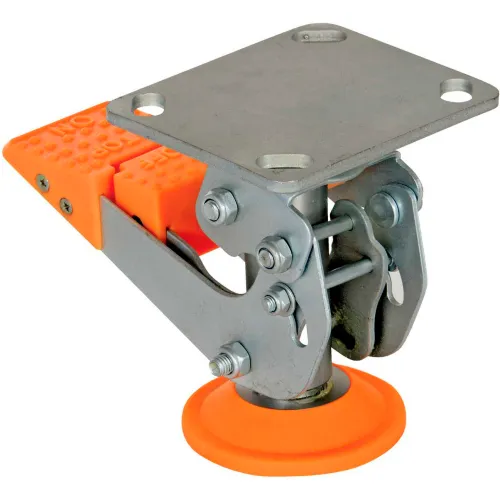 Floor Lock with Polyurethane Foot Pad FL-LKH-5 for 5" Casters