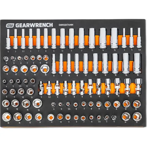 Gearwrench® 1/4" Drive Metric 89 Piece Socket Modular Set
