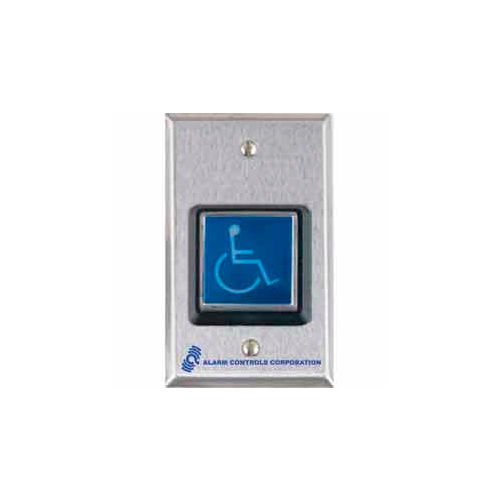 Illuminated Request To Exit Button With ADA Symbol - Pkg Qty 2 Illuminated Request To Exit Button With ADA Symbol - Pkg Qty 2