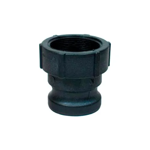 1" A Polypropylene Cam and Groove Adapter x Female NPT