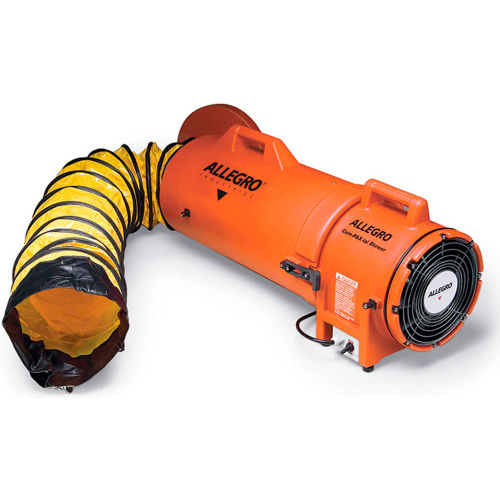 Allegro COM-PAX-IAL Blower With 25' Duct & Canister 9533-25, 8" Dia., 1 ...