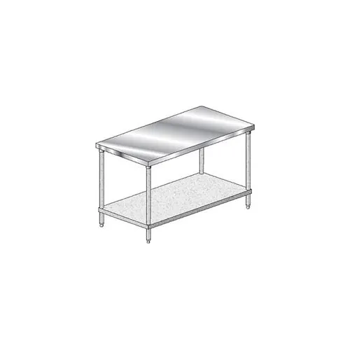 Aero Manufacturing 430 Stainless Steel Table, 60 x 36", Undershelf, 16 ...