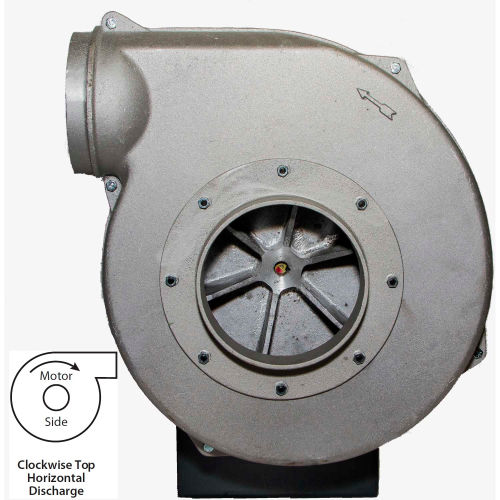 Global Industrial™ Aluminum TEFC Blower, 1/2 HP, 3 Phase, CW, Top Horiz ...