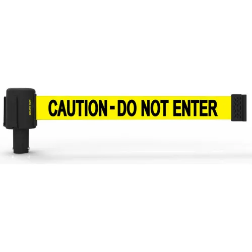 Banner Stakes PLUS Banner Head, 15' Yellow "Caution-Do Not Enter" Belt