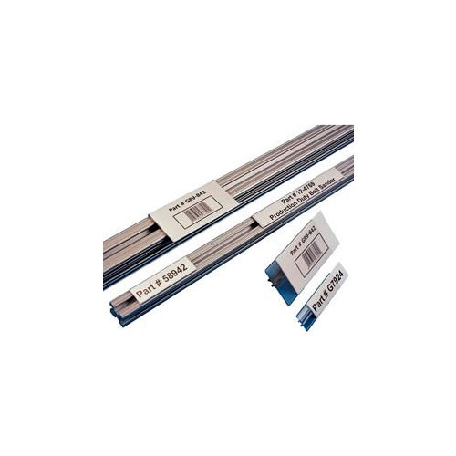 Label Holders, 1" x 3", Clear, T-Slot Aluminum Extrusion (25 pcs/pkg)