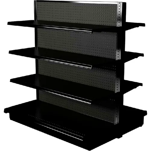Amko Displays Double Sided Starter, 36"L x 12"W x 48"H, Black