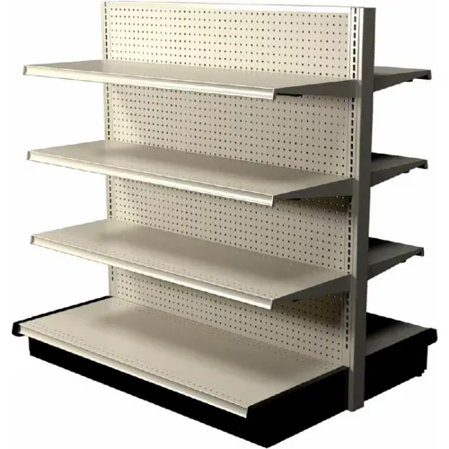 Amko Displays Gondola Shelving, Double Sided Aisle Starter, 48"W x 12"D ...