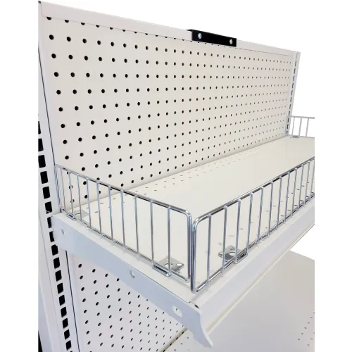 Amko Displays Gondola Wire Shelf Divider Fits 15"L x 3"H Shelf, Chrome ...